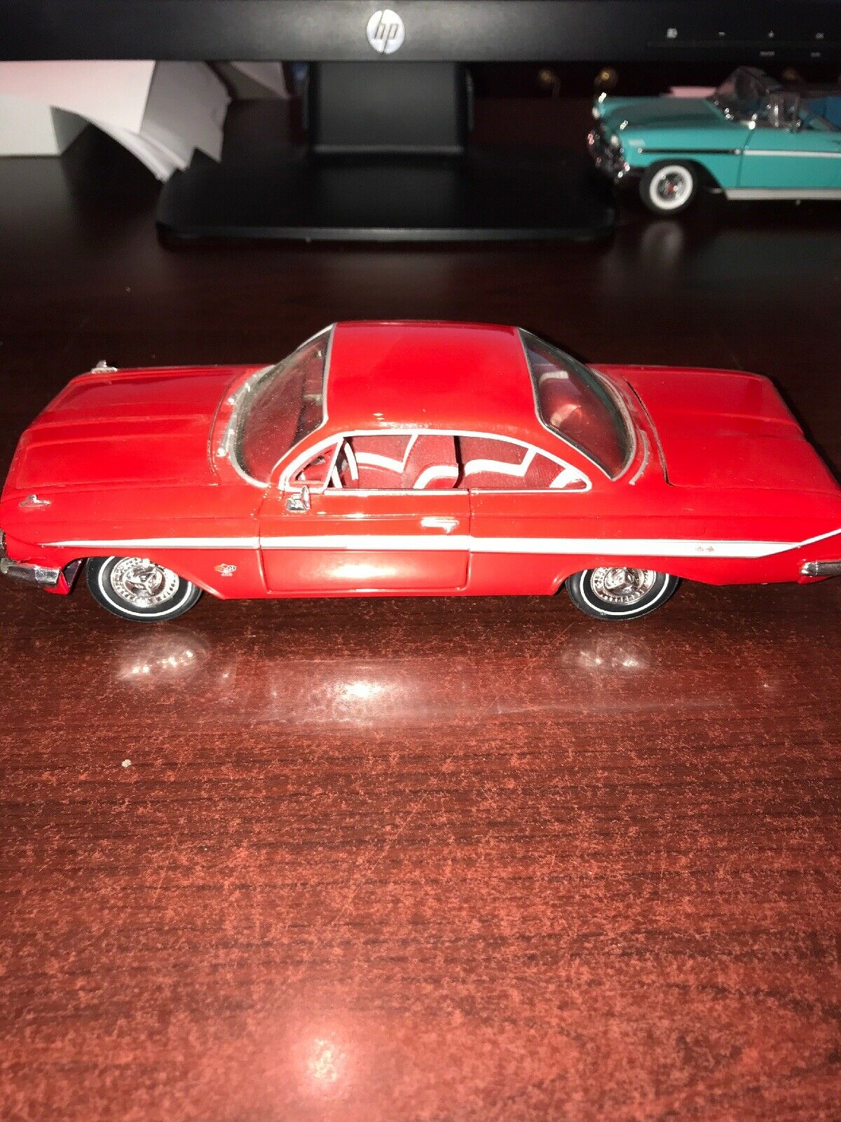 CLASSIC METAL 1/24 SCALE 1961 CHEVY IMPALA 409 SS DIE CAST CAR RED ...