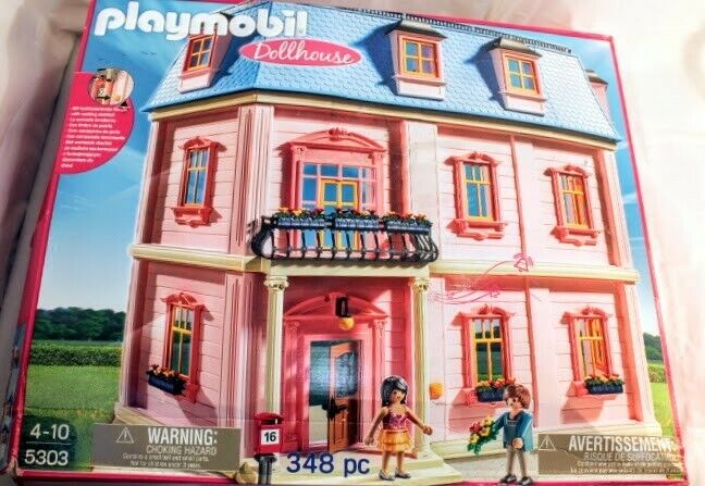Playmobil Deluxe Dollhouse Doorbell 3 Floors 7 Rooms In Open Box ...