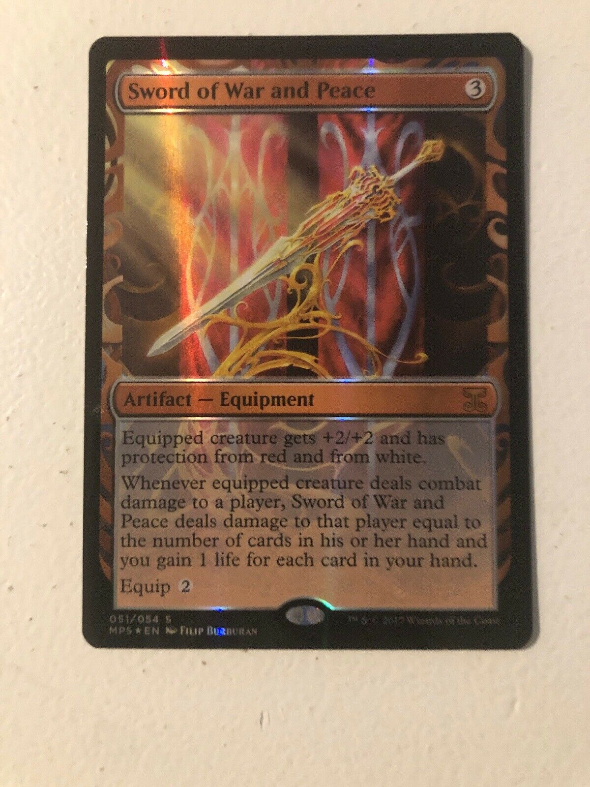 Mtg Sword Of War And Peace FOIL Masterpiece | #20685215