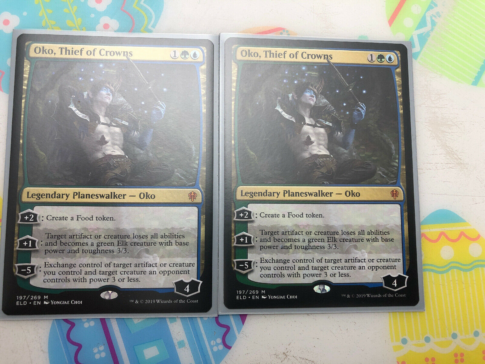 2X Mtg Magic The Gathering Oko Thief Of Crowns. Mythic Foil Throne Of ...