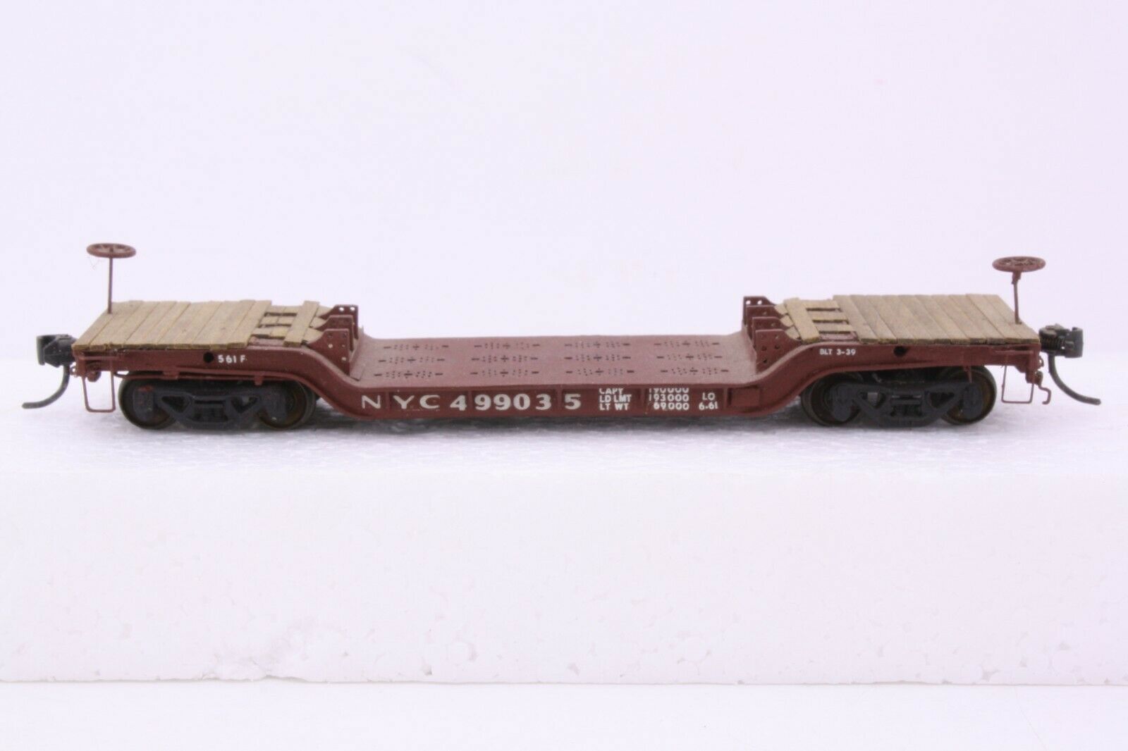 York Central HO Scale Custom Kitbashed Depressed Center 561F Flat Car ...
