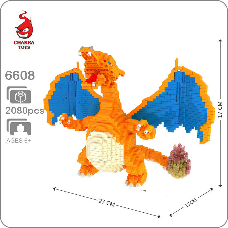 CHAKRA Pokemon Charizard Pocket Monster Diamond Mini Building Mini ...