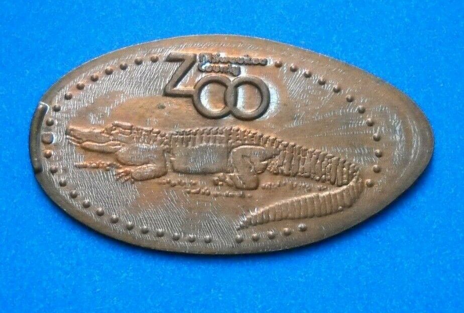 Milwaukee County Zoo Elongated Penny WI USA Cent Alligator Souvenir ...