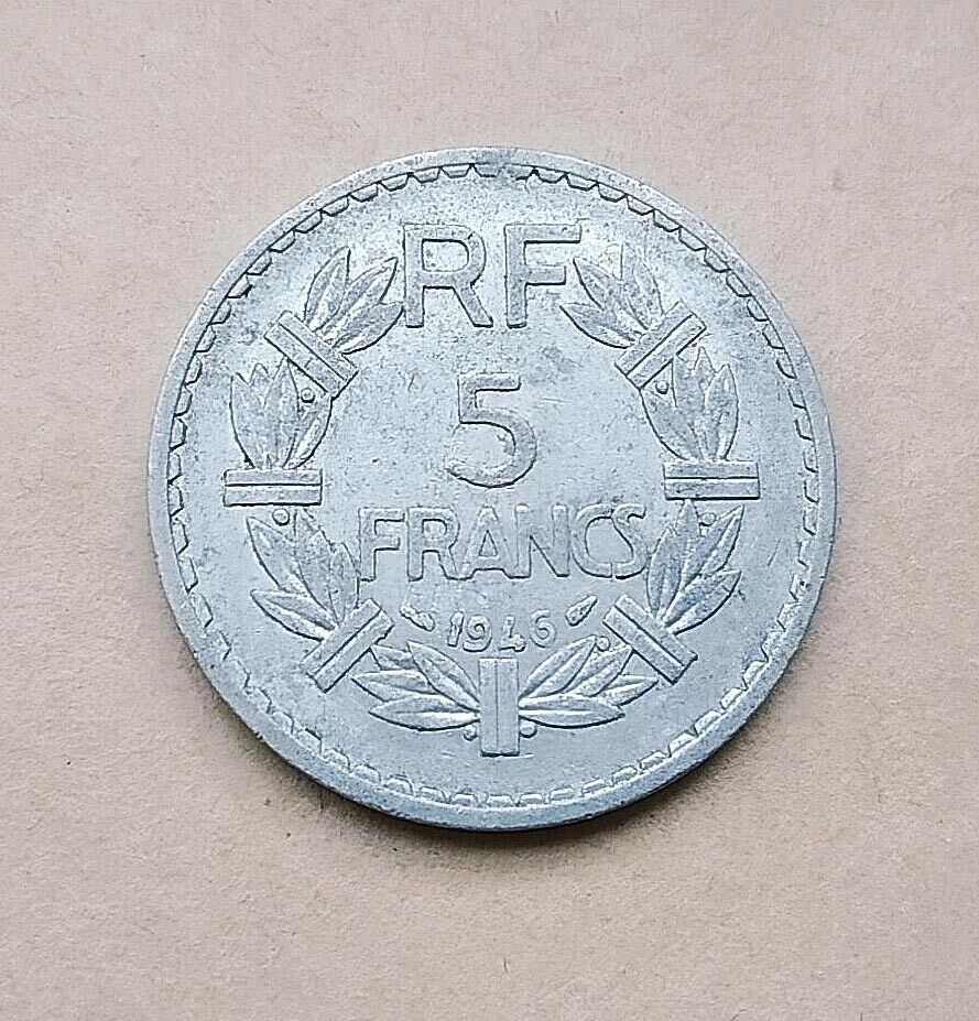 Old Coin France 5 Francs RF Republique Francaise 1946 | #20663472