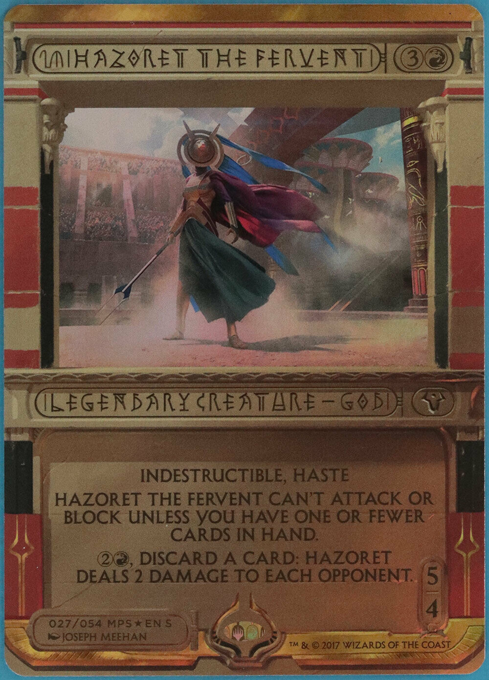 Hazoret The Fervent FOIL Masterpiece Series: Amonkhet Invocations SPLD ...